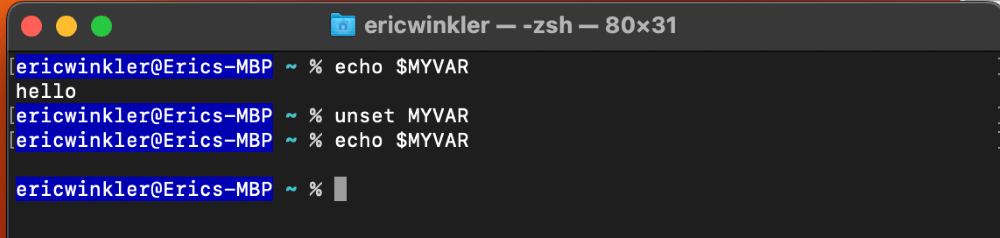 How To Set Environment Variable In Mac Terminal
