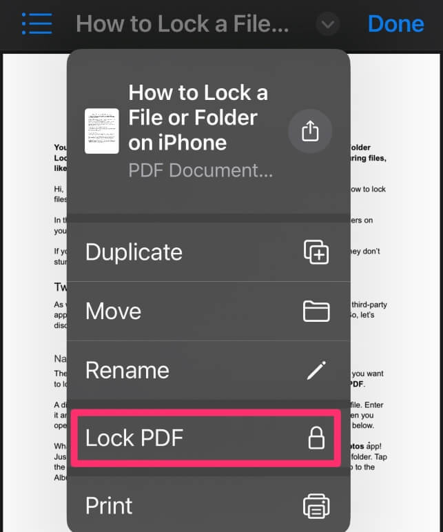 2 Quick Ways To Lock A File Or Folder On IPhone 2 Quick Ways To Lock A File Or Folder On IPhone