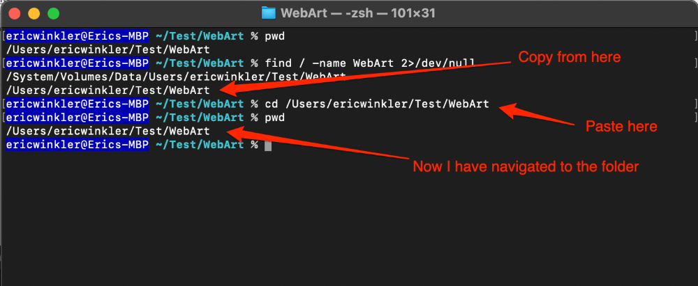 How To Navigate To A Folder In Terminal Mac