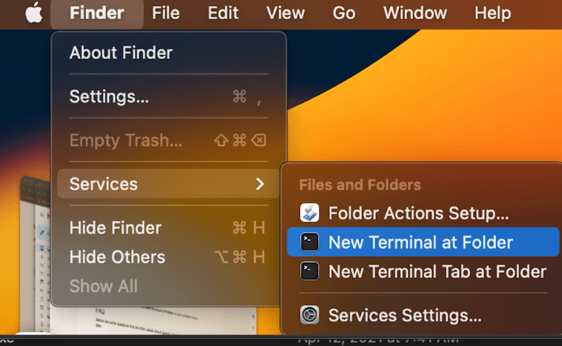 How To Open Terminal In Current Folder On Mac
